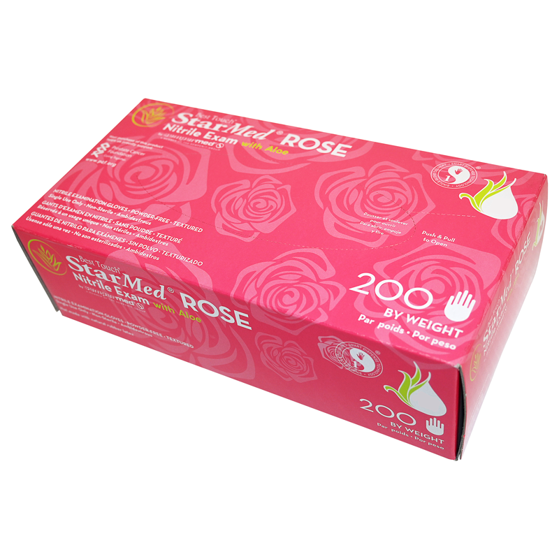 Superior Sany Solutions. S5300S - Gants nitrile rose avec aloès - P